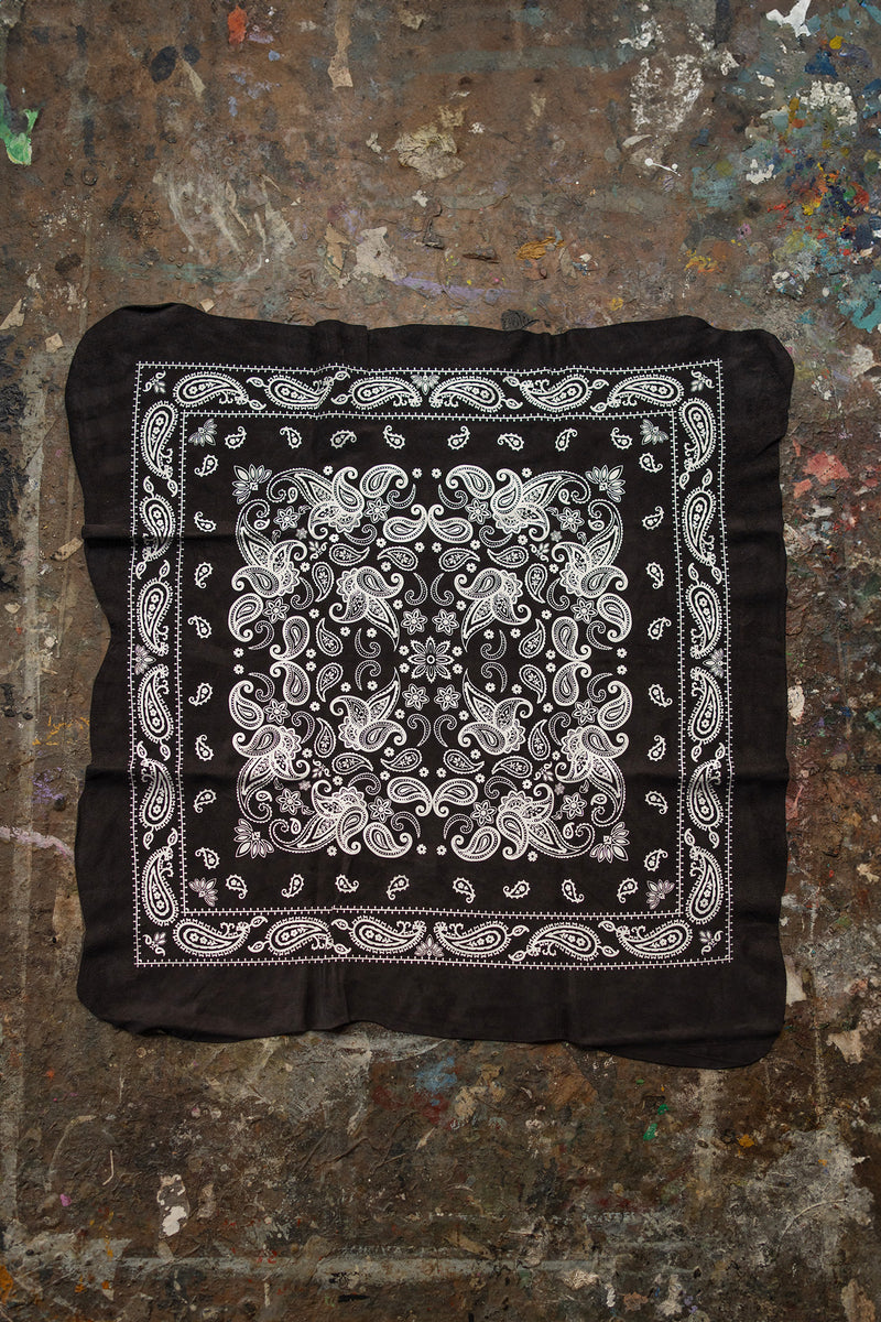 MADE WORN BLACK SUEDE BANDANA – MadeWorn