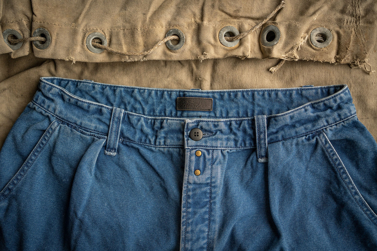 MADE WORN INDIGO OX CANVAS CHORE PANT – MadeWorn